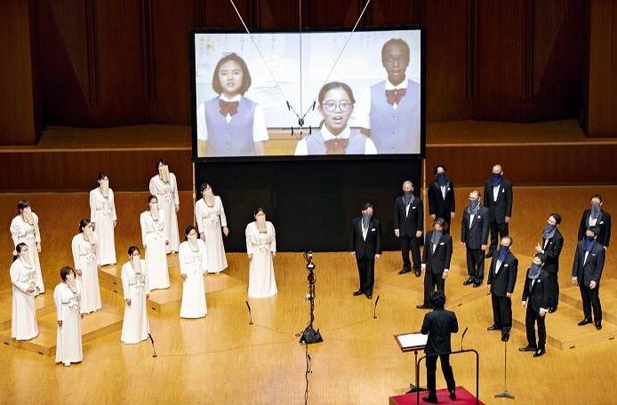 Choirs in Japan improvise to keep music alive during pandemic - The ...