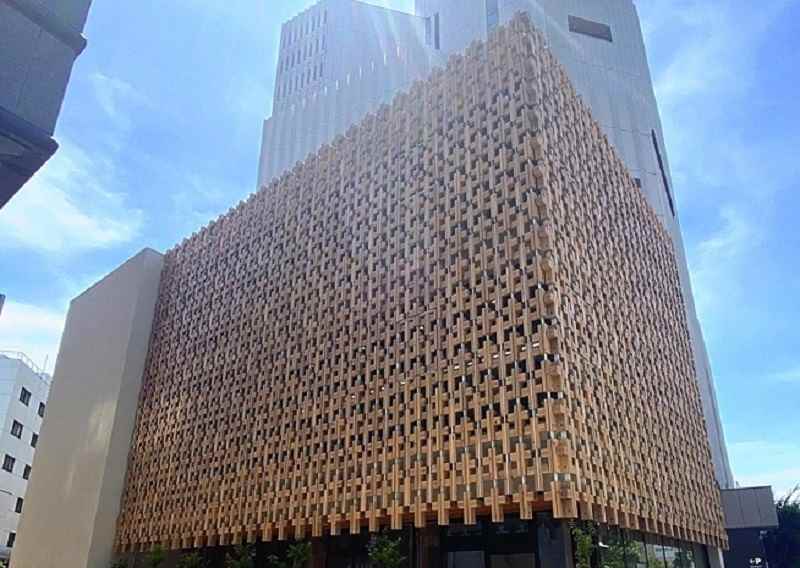 Eco-friendly wooden building draws attention at university in Tokyo ...