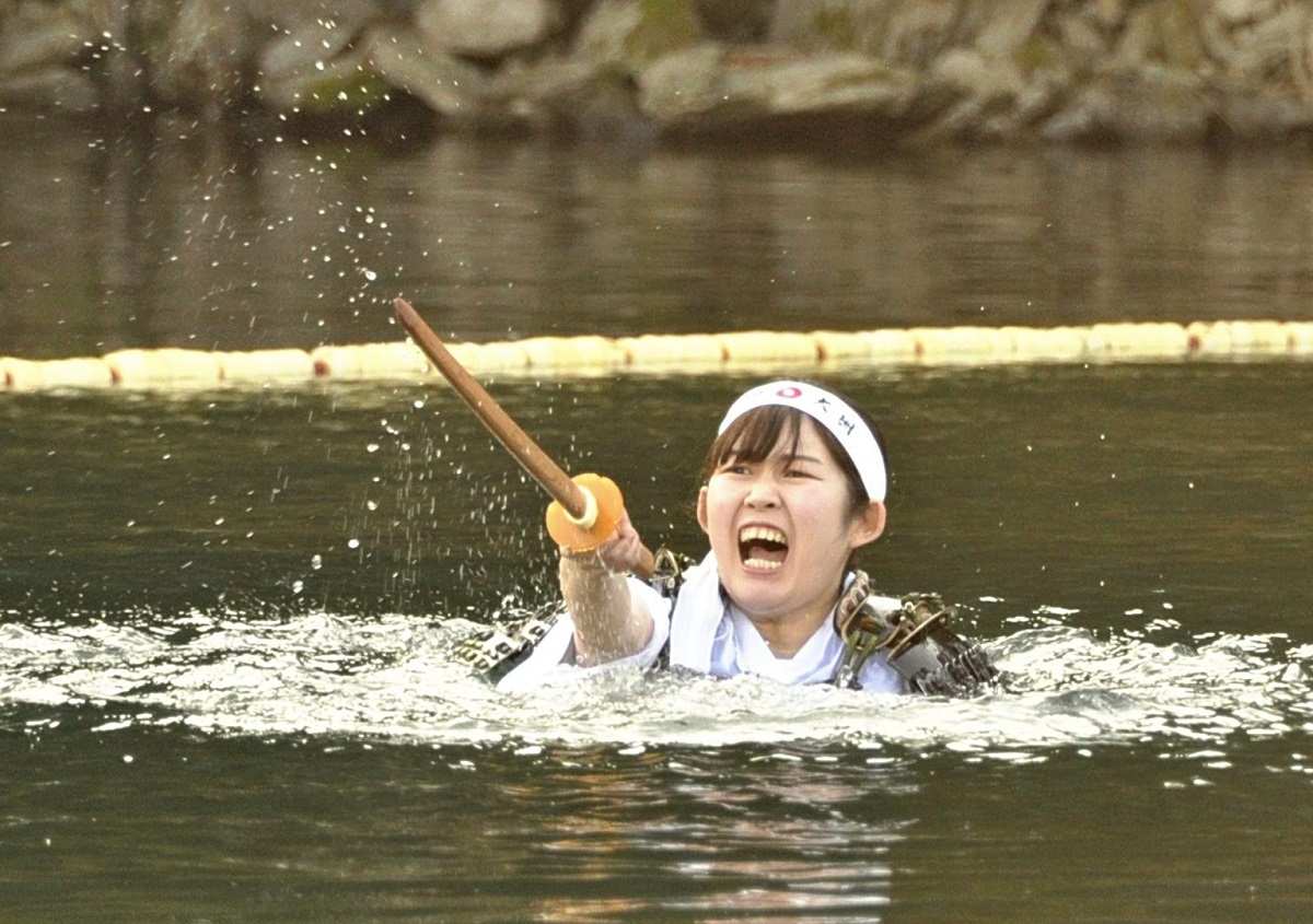 Ehime: Battle-Focused Samurai-Style Swimming Re-created - The Japan News