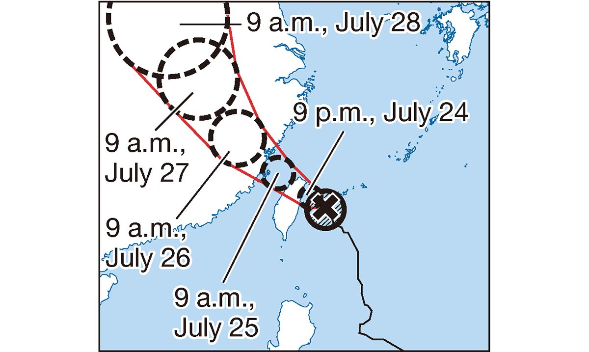 Typhoon Gaemi Expected to Approach Okinawa Islands Most Closely on ...